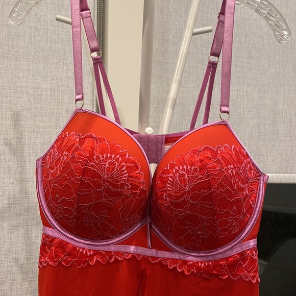 Auden | Intimates & Sleepwear | Auden Intimates Red Babydoll 2 Piece ...